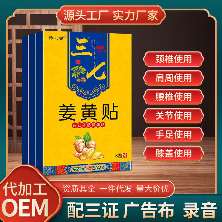 Pseudo-Ginseng Turmeric Patch Joint Lumbar Spine Knee Cervical Spine ...