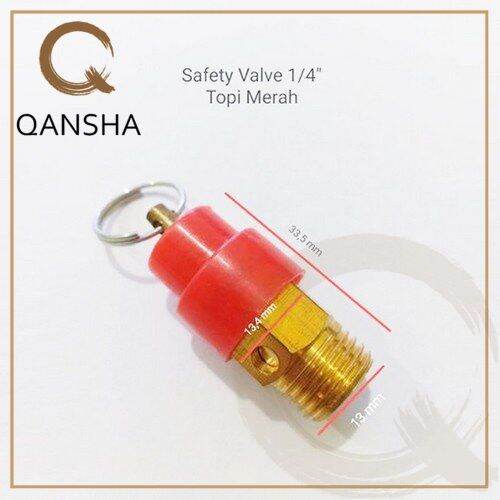 Safety Valve 8 Bar Kompresor Angin Drat 1/4 Inch Merah | Lazada Indonesia