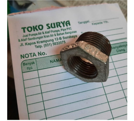 V RIng Verlop Ring Vlok Flok Flock Besi 1 X 3/4 Inch | Lazada Indonesia