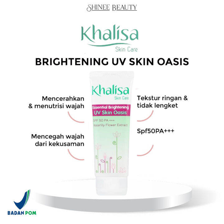 Khalisa Essential Brightening UV Skin Oasis 40gr | Sunscreen | Lazada ...