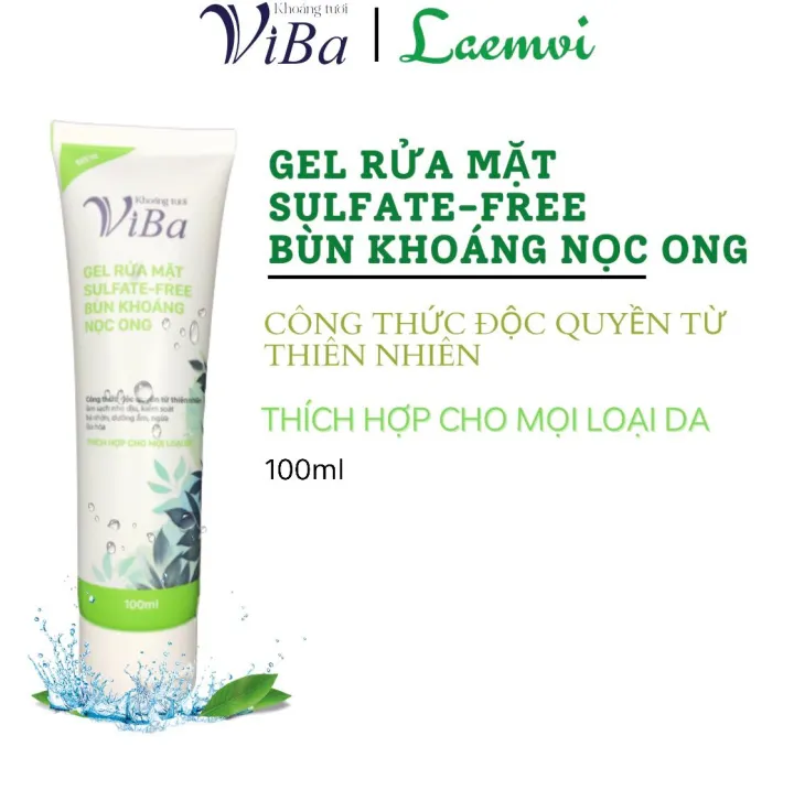 [Free ship] Sữa Rửa Mặt VIBA LAEMVI Bùn Khoáng Nọc Ong, Làm Sạch Bụi ...