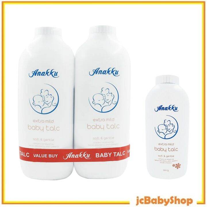 Anakku Baby Talc 100g/ 500g / 500g x 2 baby powder | Lazada