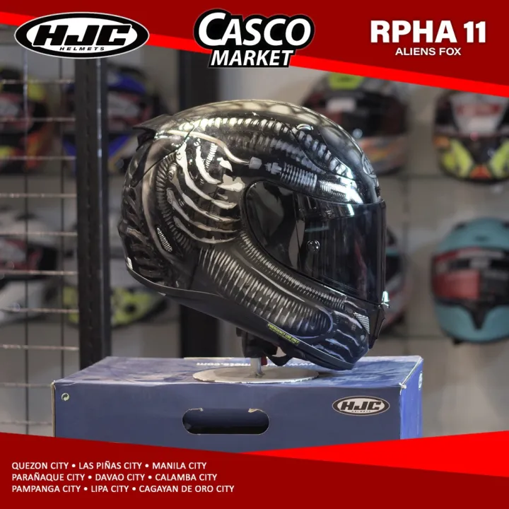 【helmet motorcycle full face】HJC RPHA11 ALIENS FOX FULL FACE SINGLE ...
