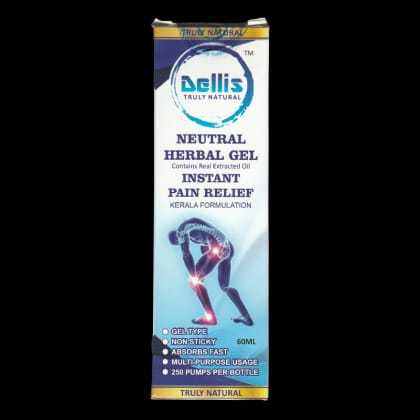 DELLIS 60ML INSTANT PAIN RELIEF NEUTRAL HERBAL GEL PAIN RELIEF | Lazada