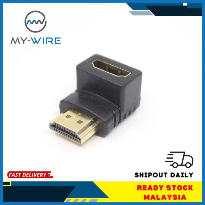 HDMI Connector 90 degree / 270 degree L shaped Connector Cable Male to ...