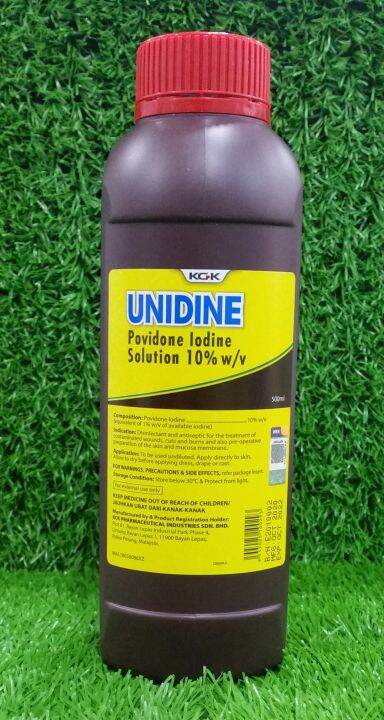 UNIDINE POVIDONE IODINE 10% 500ML disinfect | Lazada