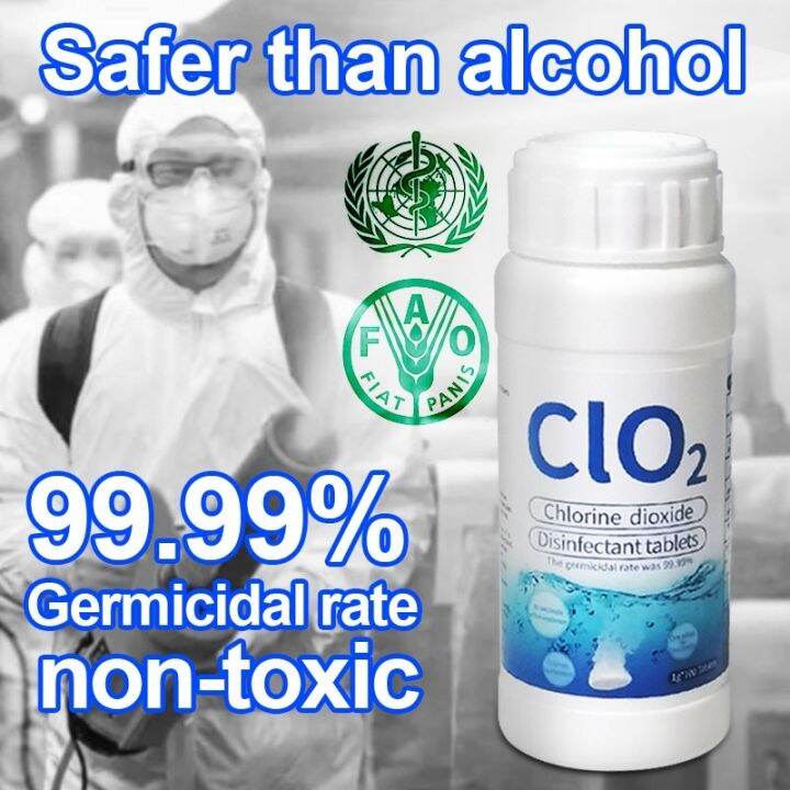100 tablets Chlorine Dioxide Disinfection Tablet for Multiple places ...