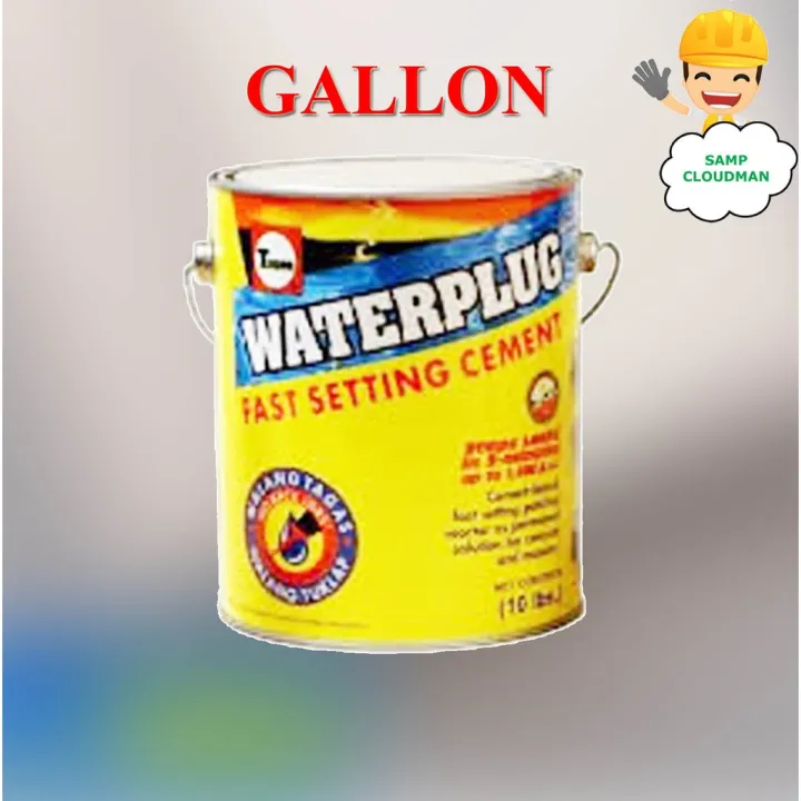 Thoro Waterplug Fast Setting Cement Gallon Size 4 Liters Water Plug ...