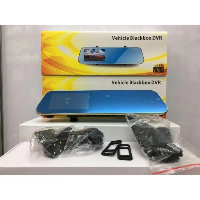 กล้องติดรถยนต์ (กระจกตัดแสง กล้องหน้า FULL HD และกล้องหลัง HD)XH-303 ...