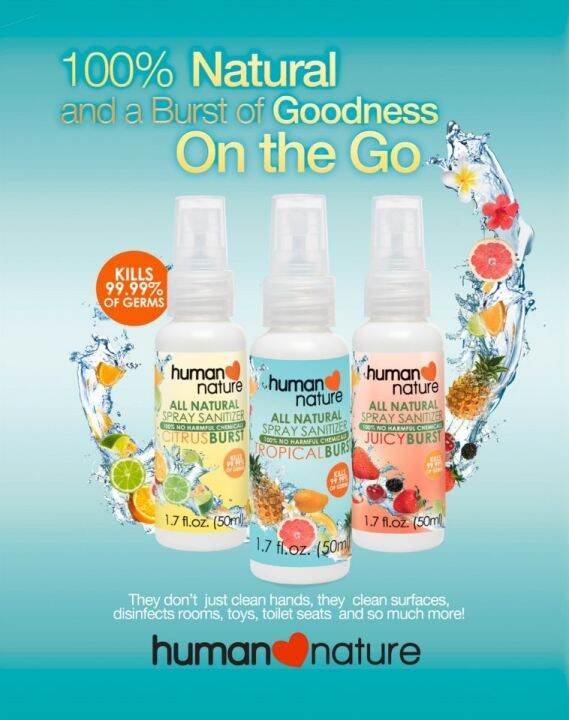 Human Nature Citrus Burst Spray Sanitizer 50ml | Lazada PH