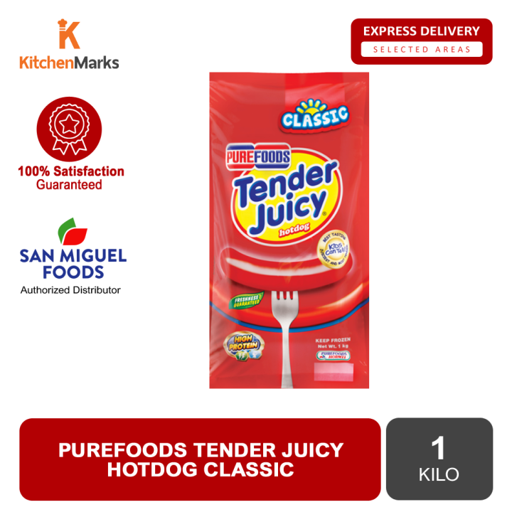 Purefoods Tender Juicy Hotdog Classic 1kg | Lazada PH