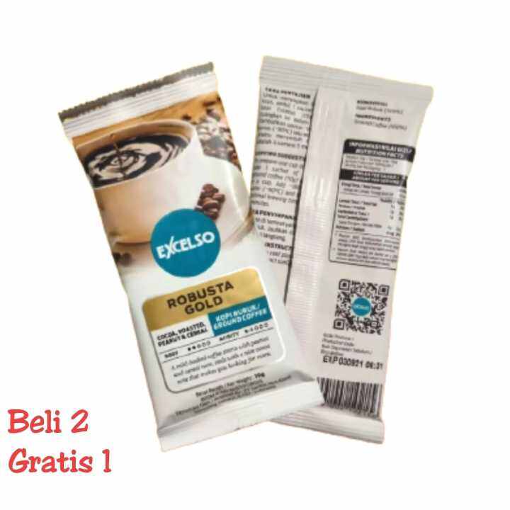 Bratajaya - Excelso (1 SACHET) Kopi Robusta Gold Kemasan Sachet 10 gr ...