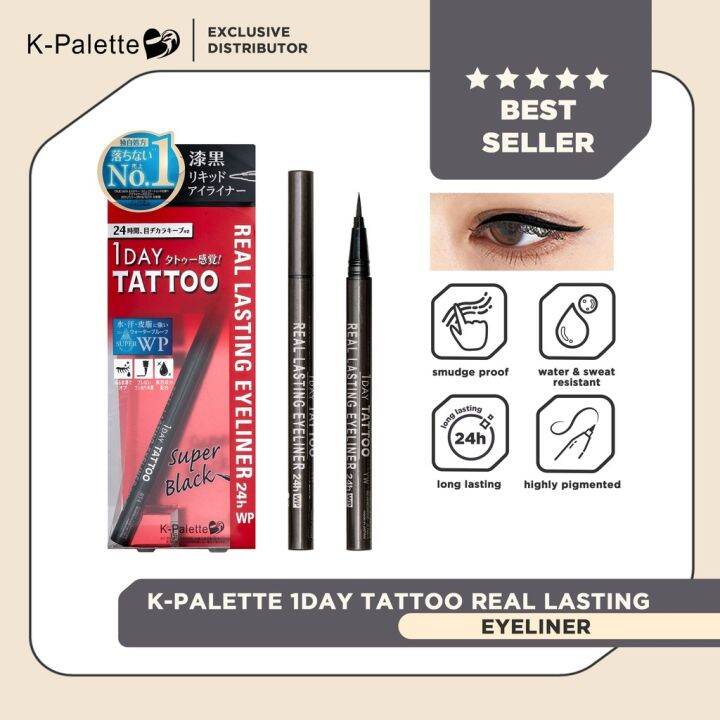 K-PALETTE Reformulated 1Day Lasting Eyeliner [Waterproof Smudge-proof ...