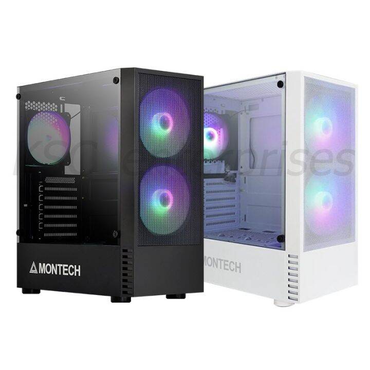 Case Montech X2 MESH (3 x FAN) Rainbow RGB ATX | Lazada.co.th