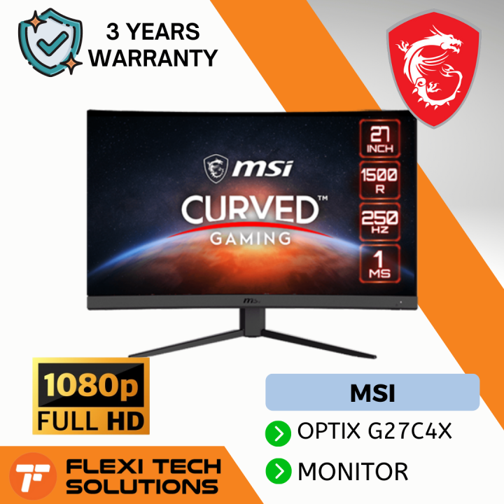 Flexi Tech MSI Optix G27C4X Curved Gaming Monitor 27" (69cm) 1920 x ...
