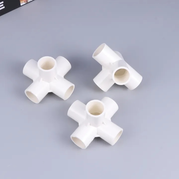 [YP] 10 PCS 5 way Pipe Connector PVC Joint Easy to Use Tube Connector ...