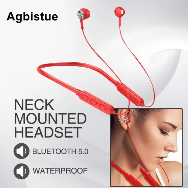 Agbistue G04 Neck Hanging Headset Wireless Bluetooth Earphones Stereo ...