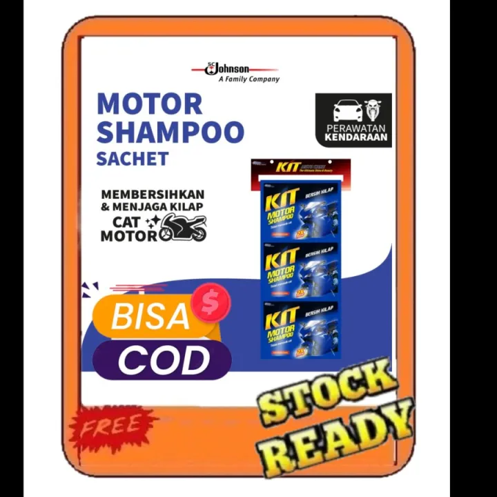 1 PACK (2 LUSIN) SHAMPOO SABUN CUCI MOTOR MOBIL KIT SHAMPO MOTOR KIT ...
