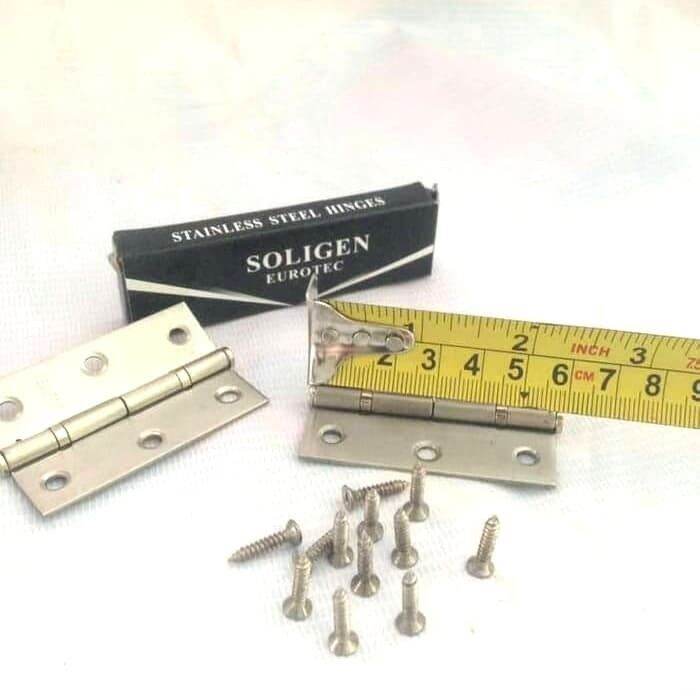 Engsel Soligen engsel lemari keci stainless steel | Lazada Indonesia