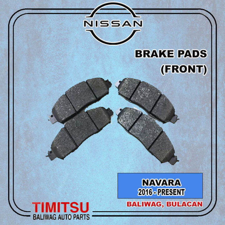 FRONT BRAKE PAD SET OEM NISSAN NAVARA 2016-PRESENT TERRA 2019-PRESENT ...