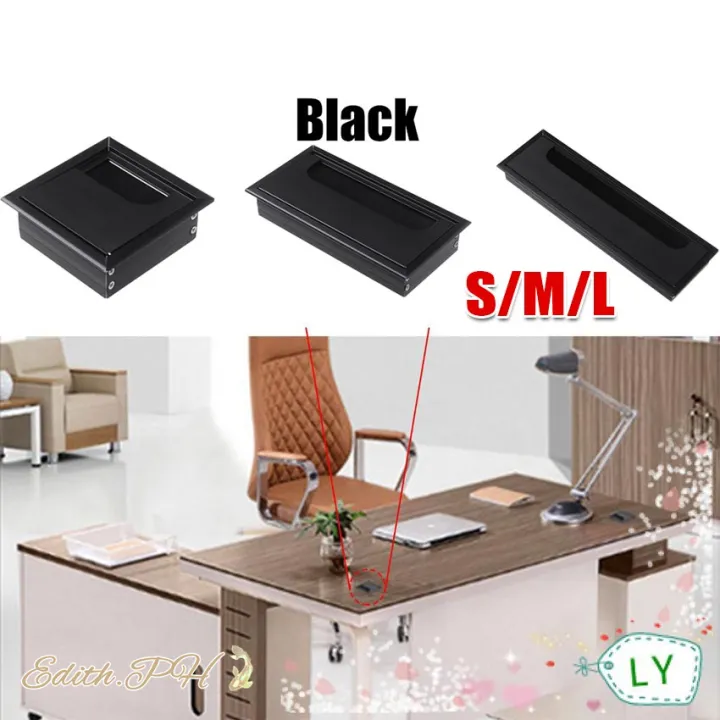 Aluminium 8*8/15/28cm Desk Grommet Insert ectangle Desk Table Cable ...