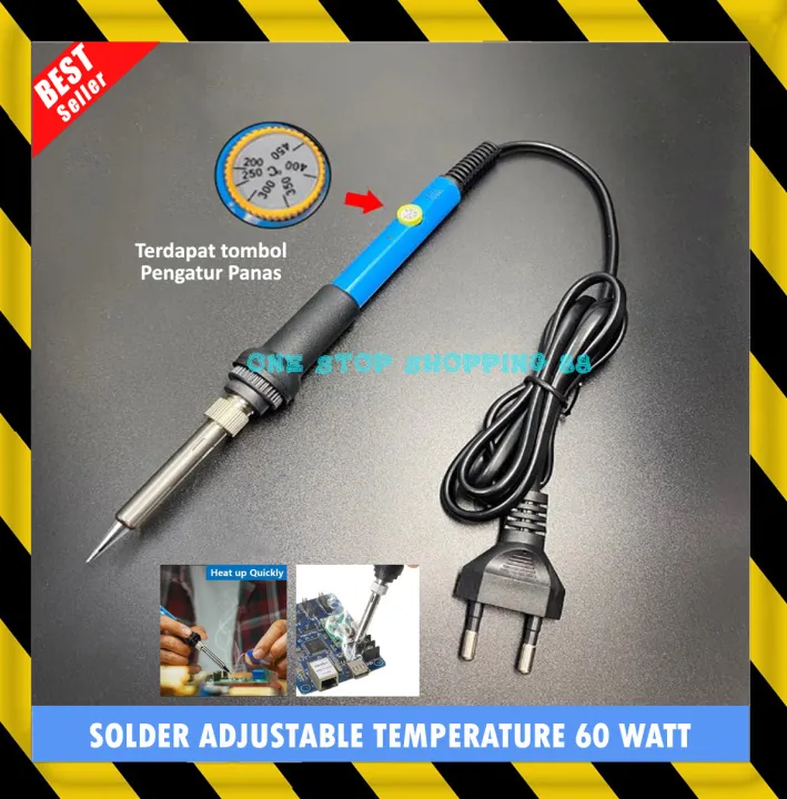 ALAT MESIN TIMAH SOLDER TANGAN SOLDERING LAS IRON PATRI LISTRIK ELEKTRIK TOOL 60 WATT 60WATT ...