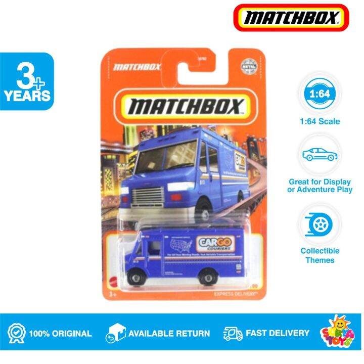 Matchbox Express Delivery Cargo Courieres Biru | Lazada Indonesia