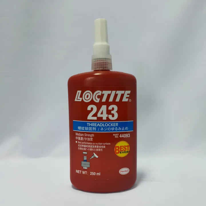 Loctite 243 Blue Medium Strength Threadlocker (250 ml) | Lazada PH