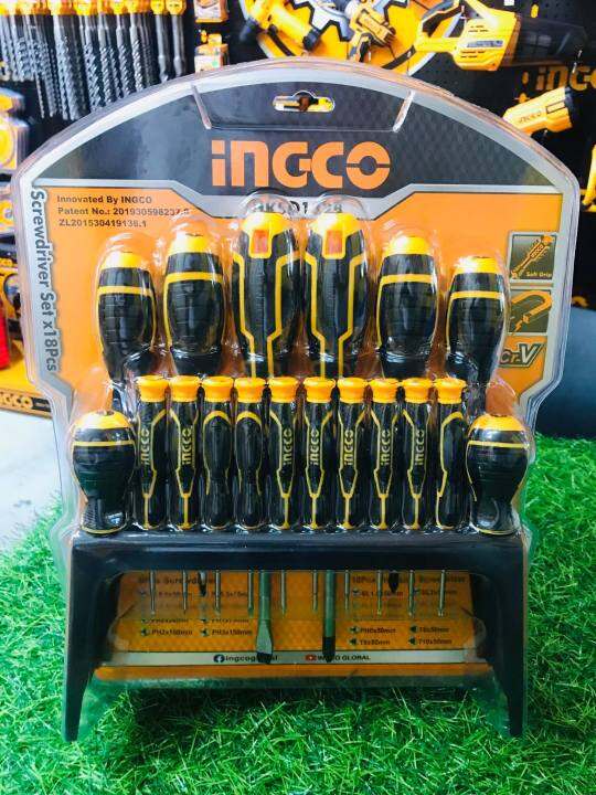 Ingco Screwdriver Set 18 pieces HKSD1828 | Lazada PH