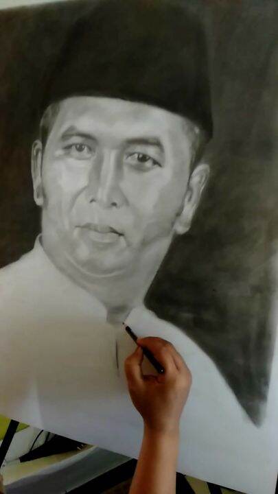 JASA LUKIS WAJAH /SKETCH / SKETSA WAJAH + Frame / Tinggal pasang ...