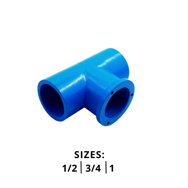 1/2 3/4 1Inch Internal threaded tee joint PVC Female Thread T Connector ...