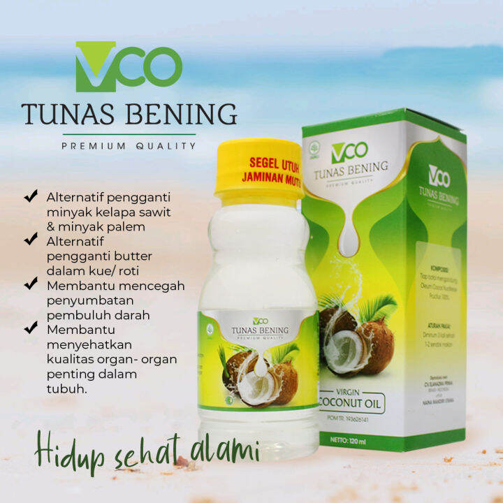 Minyak Kelapa Murni VCO Virgin Coconut Oil 120ml TUNAS BENING | Lazada ...
