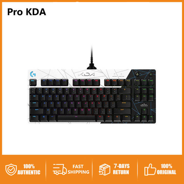 Original Logitech Pro KDA Wired Mechanical Gaming Keyboard RGB Backlit ...
