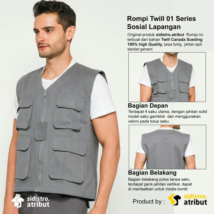 ( COD ) ROMPI LAPANGAN BAHAN TWILL SUEDING - ROMPI KEGIATAN SOSIAL ...
