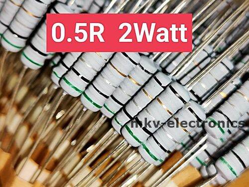 (20ตัว) 0.5R , 0.5โอห์ม 5% Metal Oxide Film Resistor 2Watt 2วัตต์ รีซิสเตอร์ | Lazada.co.th
