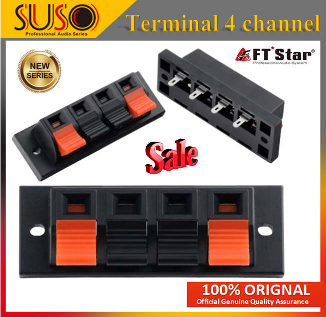 MONO THICK 4 PIN TERMINAL 4 CHANNEL SPEAKER TERMINAL | Lazada PH