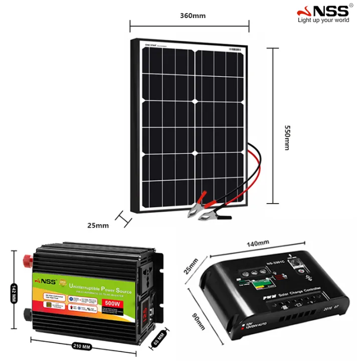 A-level Polycrystalline Silicon Solar Panel System Inverter Kit 500W ...