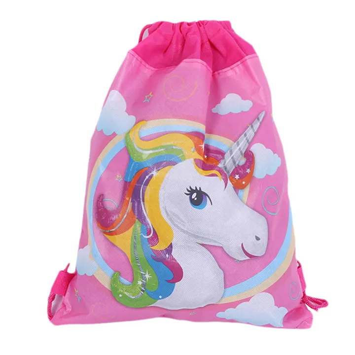 Cute Unicorn Drawstring Bags Drawstring Shoulder Backpack Bag Girl School Bag | Lazada.co.th