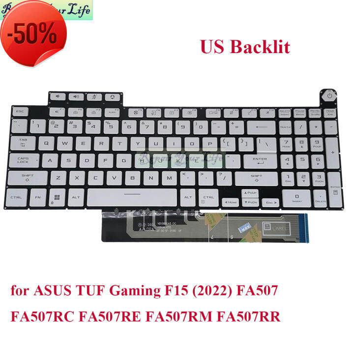 US English Laptop Keyboard Backlight for ASUS TUF Gaming F15 (2022 ...