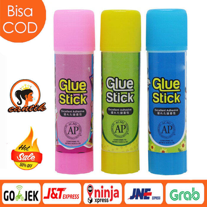 Glue Stick / Lem Batang / Lem Perekat Kertas ATK / Lem Kertas Batangan ...