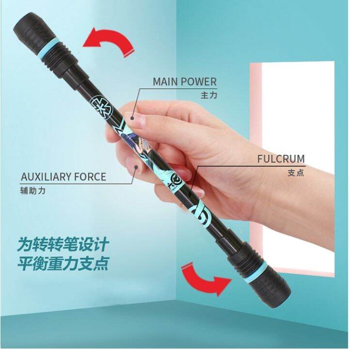 Spinning Anime Light Spinning Pen Balance Pen Rotating LED Pen Demon ...