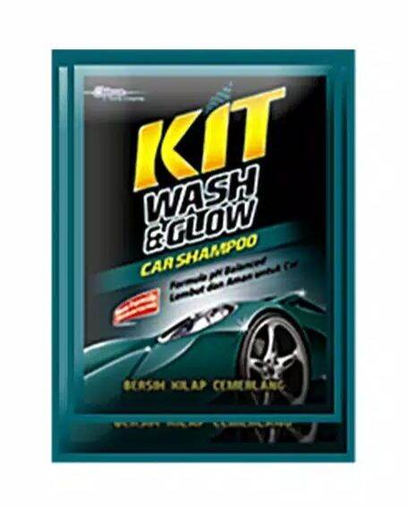 Kit Car Shampoo Cuci Mobil Wash & Glow Sachet 30 ml X6sachet | Lazada ...