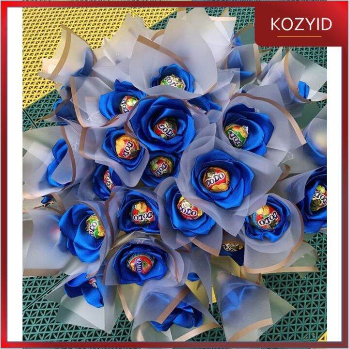 KOZY.ID - FL5 LIS 5Lembar-Kertas Bunga Buket Transparan List Emas ...