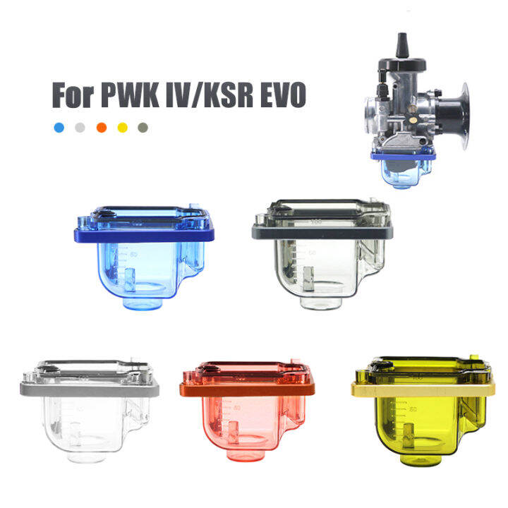 Motorcycle Clear Transparent PWK Carburetor Repair Kit Float Bowl Float chamber For PWK IV/KSR ...