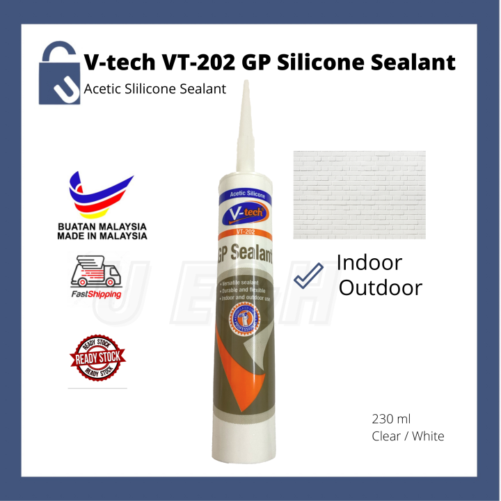 V-Tech Silicone sealant acetic silicone sealant dinding sealant outdoor ...
