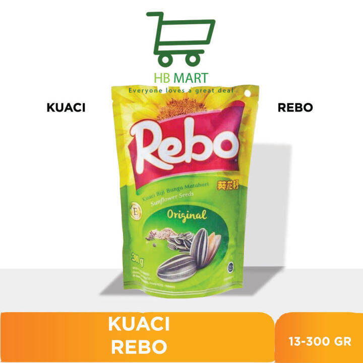 KUACI REBO ORIGINAL 300GR - SNACK CAMILAN KUACI RASA ORIGINAL | Lazada ...