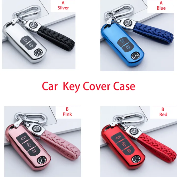 1ชิ้น TPU กรณีฝาครอบรถยนต์และพวงกุญแจสำหรับ Mazda 2 3 5 6 Cx-4 Cx-5 Cx-7 Cx-9 Cx-3กุญแจ Atenza ...