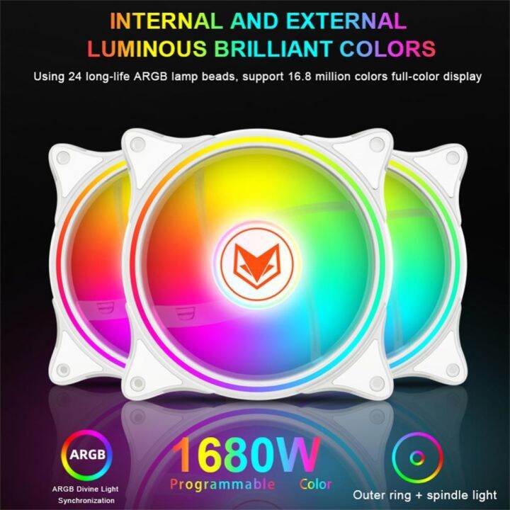 Pc Fan Radiator Cooler High Speed Smart Argb Pwm Computer Case Fan 120mm Pc Fans Cooling