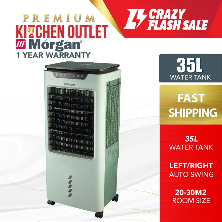 Morgan 35L Water Tank Air Cooler | 3 Speed Selection | Timer Setting Function Up To 12 Hours ...