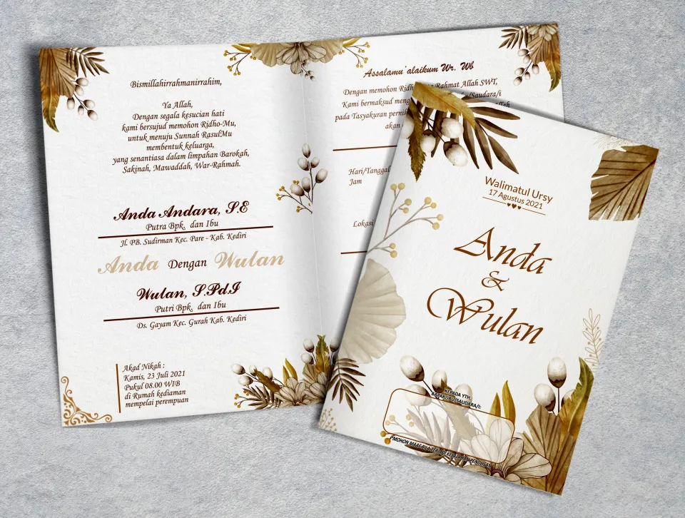 Undangan Pernikahan Elegan